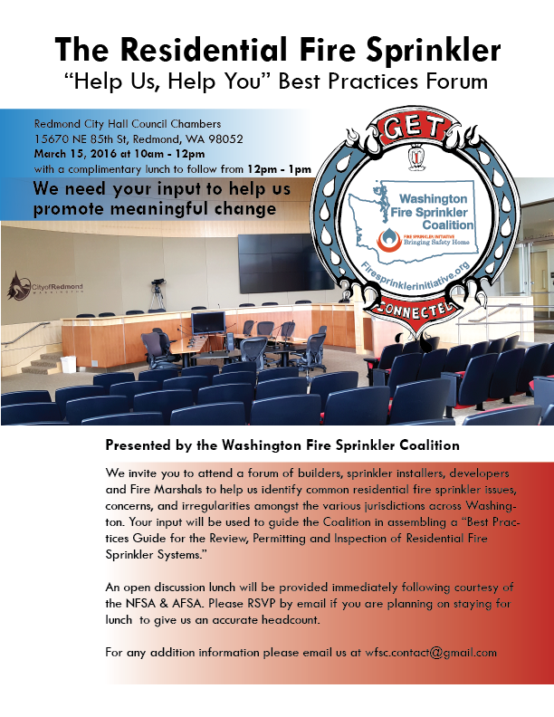 We are invited to attend the Residential Fire Sprinkler ‘Help Us, Help ...